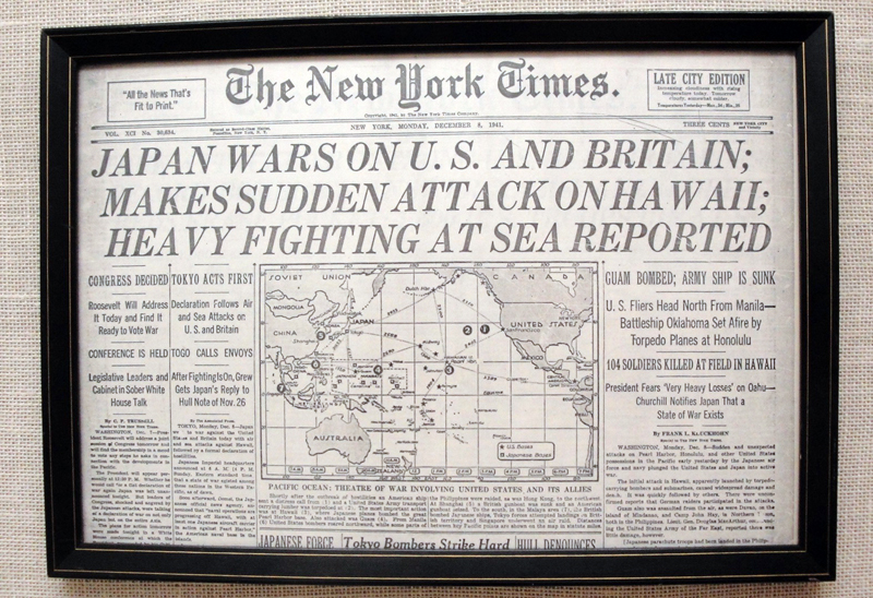 Original World War II Headlines Displayed at Waldoboro Public Library ...