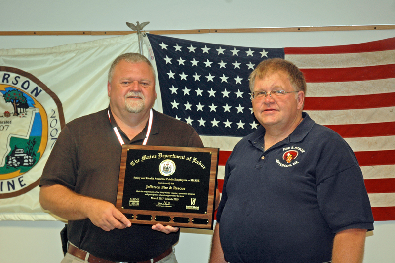 Jefferson Fire and Rescue Receives Safety Award - The Lincoln County News