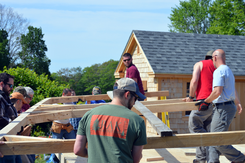 BIW Helps Raise Barn at Twin Villages Foodbank Farm - The Lincoln ...
