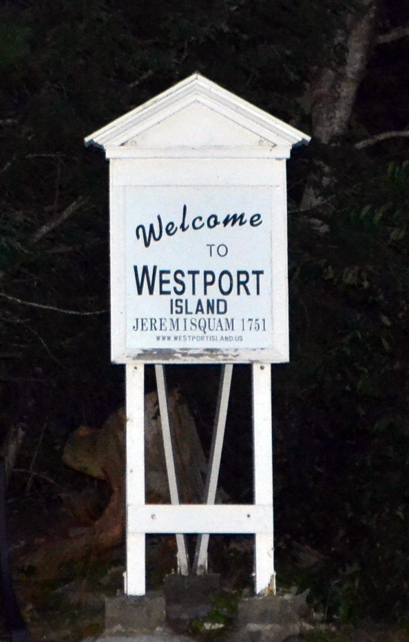'Welcome to Westport Island' Sign Back Up - The Lincoln County News