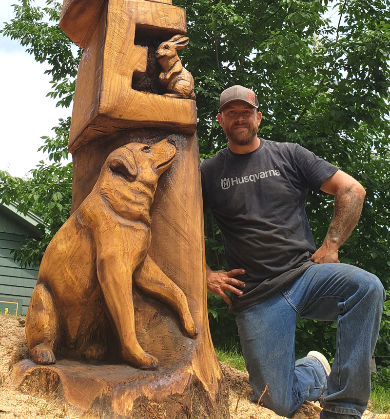 Carver Transforms Dead Tree into Something Beautiful in Wiscasset - The ...