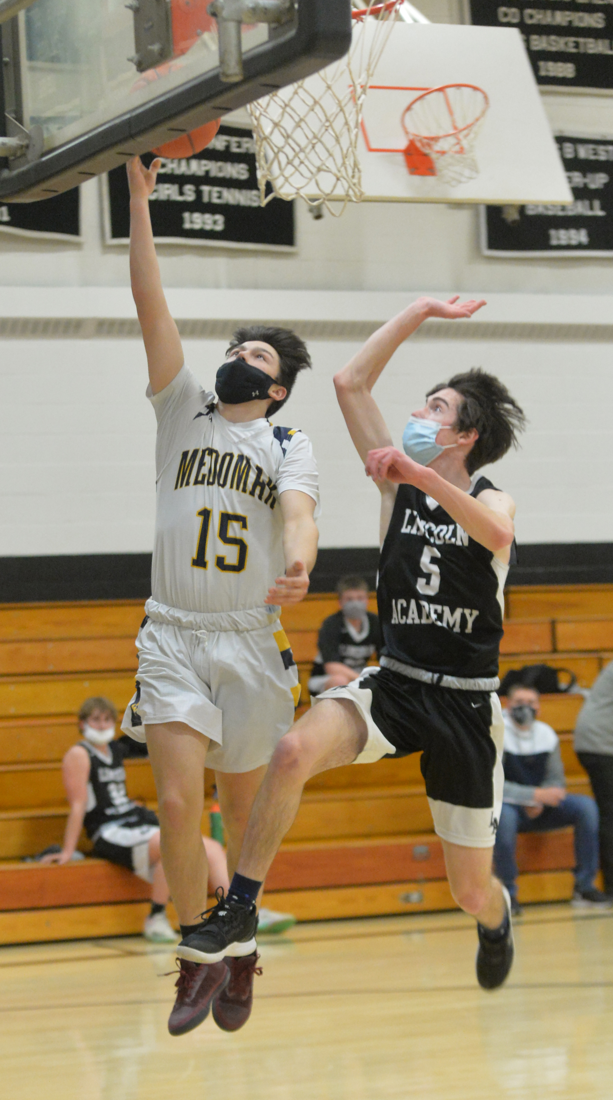 James Day scores on a breakaway as Riley Delisle defends. (Paula ...