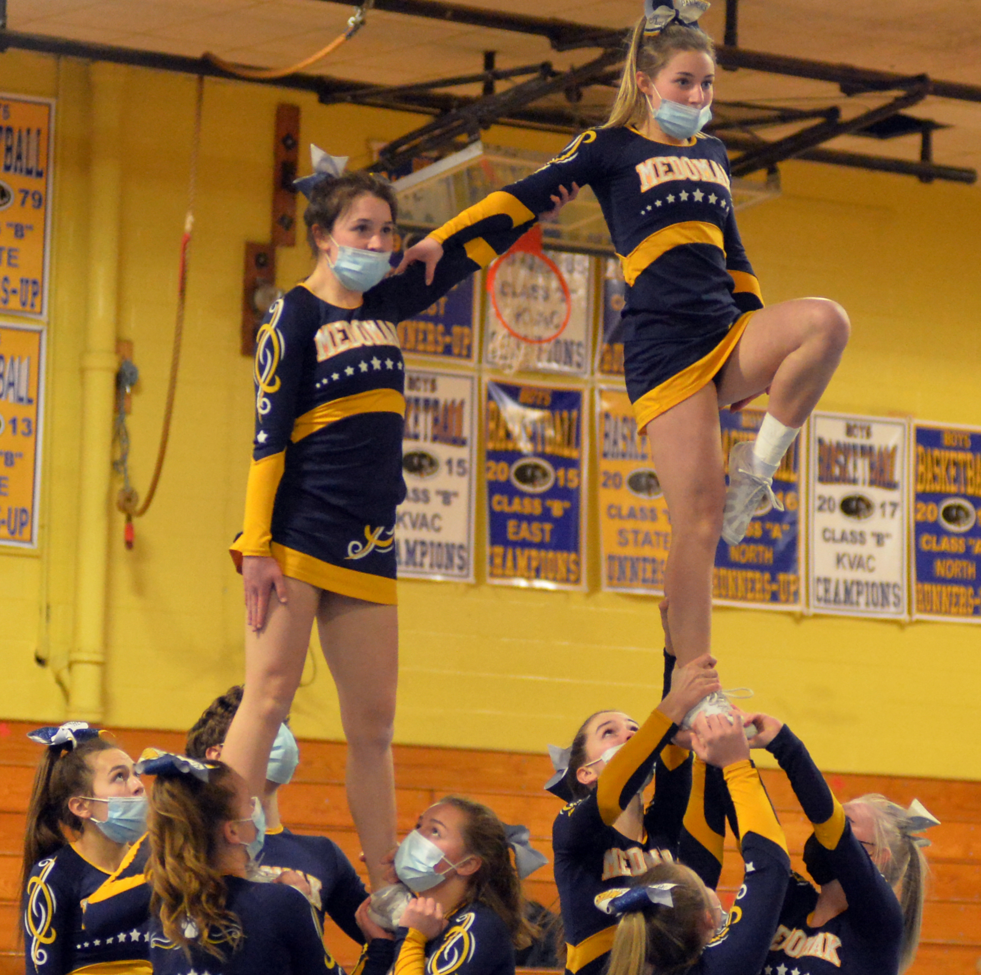 Medomak Valley Cheerleaders Defend KVAC Title - The Lincoln County News