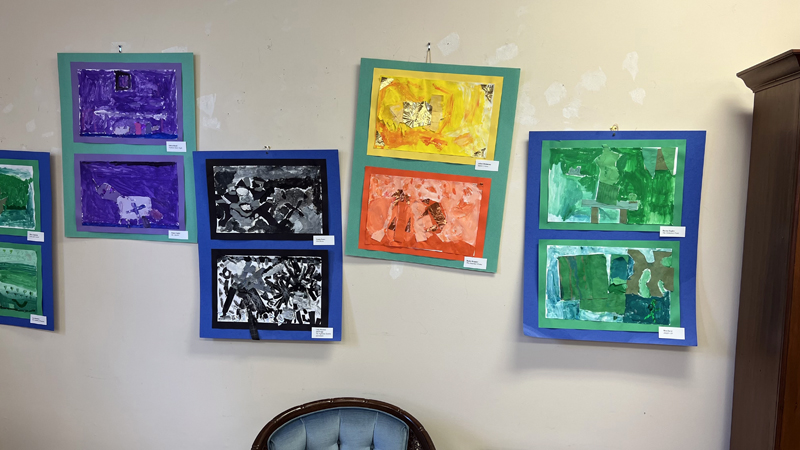 BCS Students Share Art Creations at Town Library - The Lincoln County News