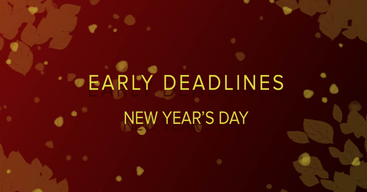 Early Deadlines: New Year's - The Lincoln County News