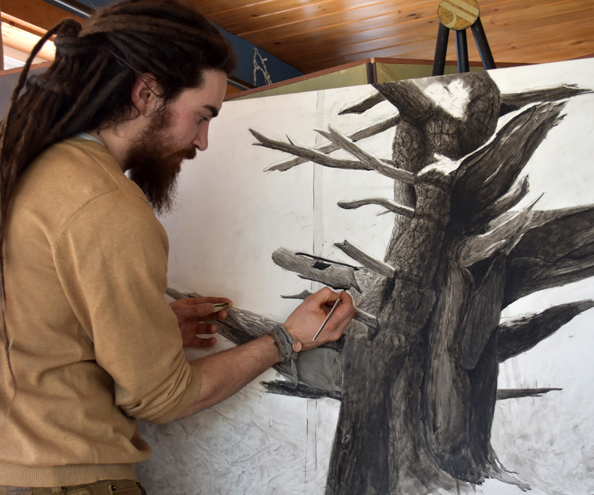 Somerville Artist Paints with the Landscape - The Lincoln County News