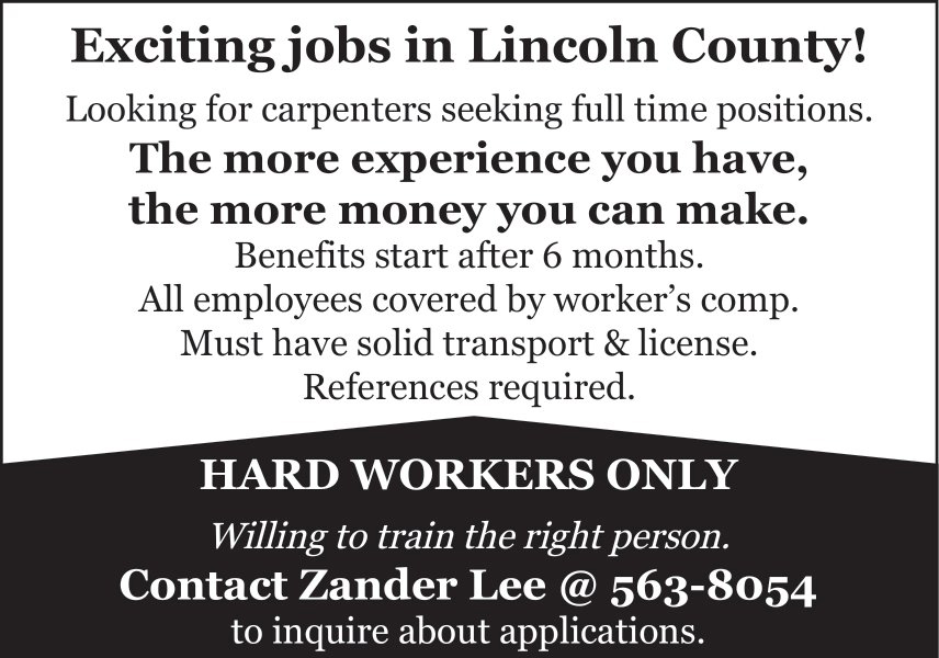zander 3 - The Lincoln County News