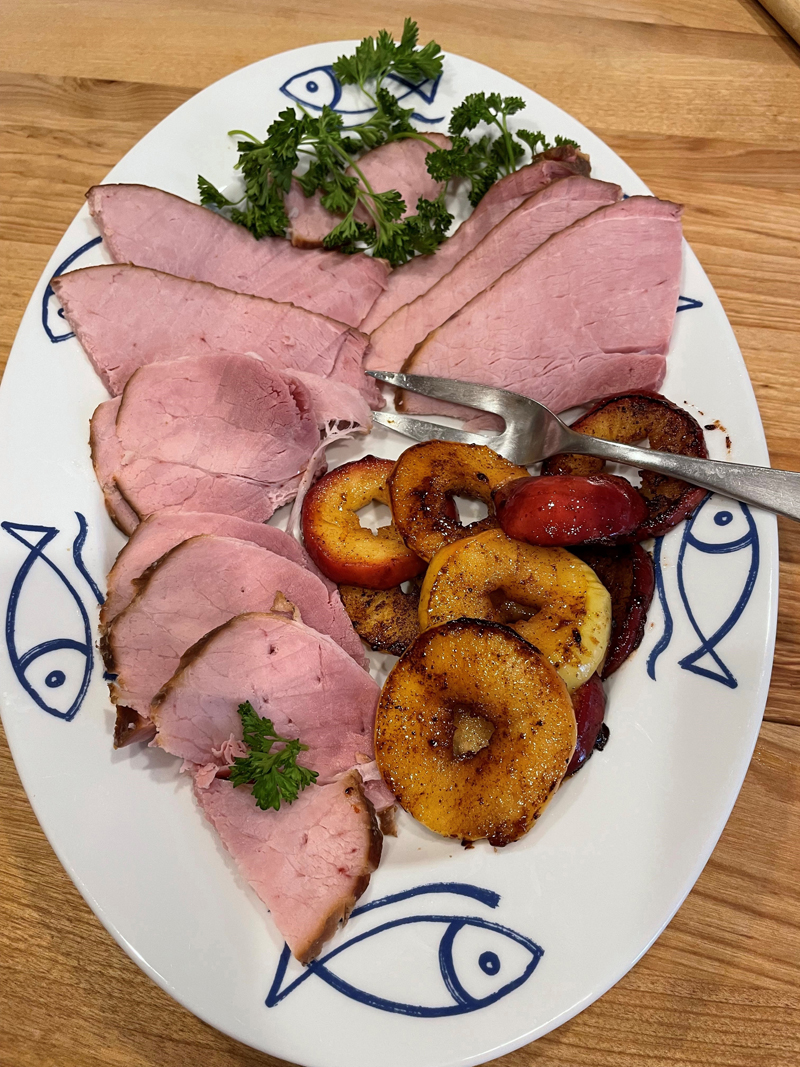Ham and fried apples (Photo courtesy I. Winicov Harrington) - The ...